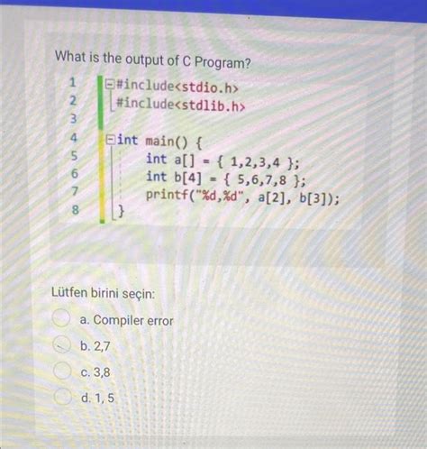 Solved What Is The Output Of C Program 1 Include 2