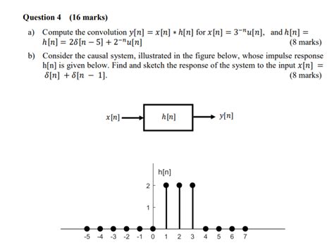 solved question 4 16 marks a compute the convolution y[n]