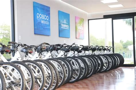 Entrega Posco México moderna estación de ciclismo a DIF Tampico