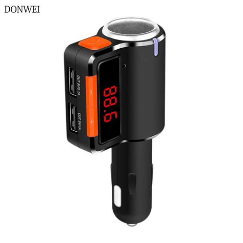 DDHAO Bluetooth Car FM Transmitter Cigarette Lighter AUX FM Modulator