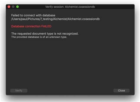 Fix A Corrupt Session File • Image Alchemist
