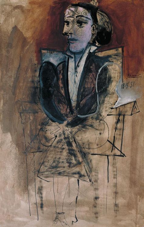 Pablo Picassos Portrait Of Dora Maar Seated 1938 Pablo Picasso Art