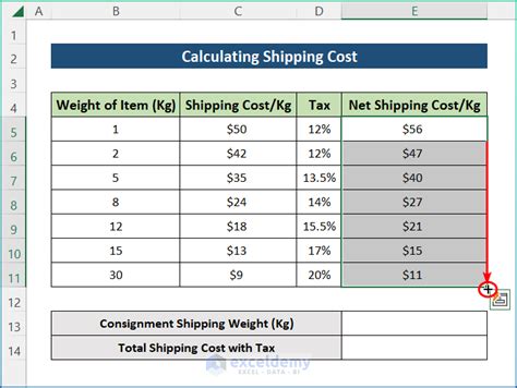 How To Create Shipping Cost Calculator In Excel Methods