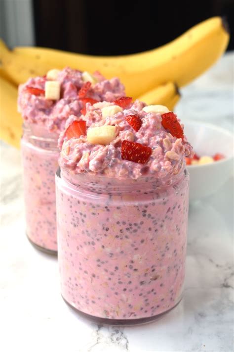 Strawberry Banana Overnight Oats Artofit