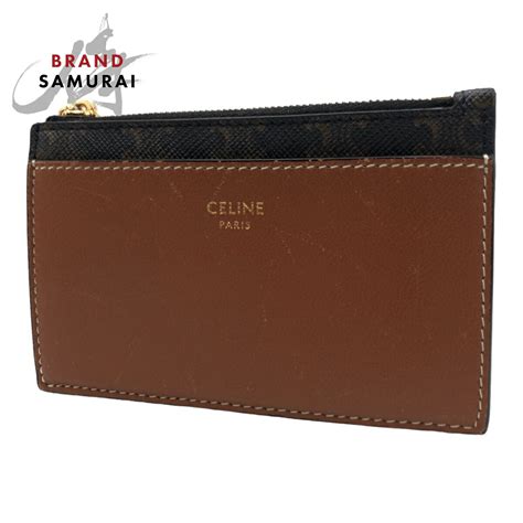 【楽天市場】celine セリーヌ トリオンフキャンバス ブラウン 茶 ブラック 黒 キャンバス ラムスキン 10f992bz904lu
