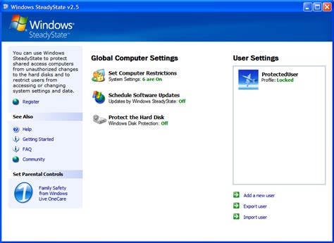 Windows SteadyState A Free DeepFreeze At Compdigitec Labs