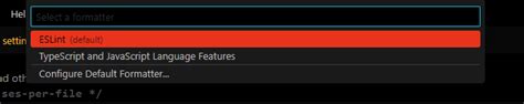ESLint Can T Be Used As A Formatter Until The ESLint Server Is Fully Initialized Issue 1355
