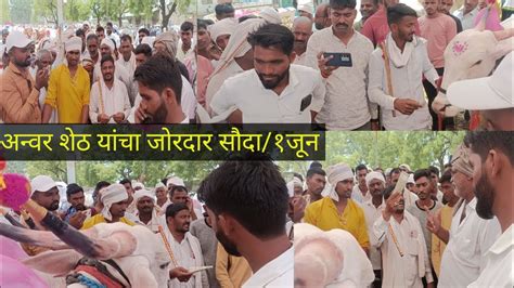 अन्वर शेठ यांचा जोरदार सौदा१जून २०२४ Youtube