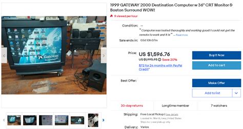 Gateway With A 36 Monitor Wisconsin Computer Club