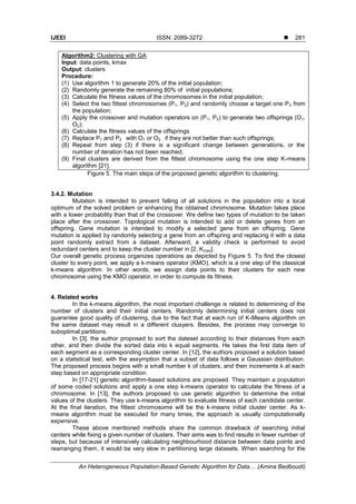 An Heterogeneous Population Based Genetic Algorithm For Data Clustering