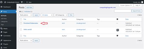 How To Provision Pv On Kubernetes Using Local Path Provisioner Computingforgeeks