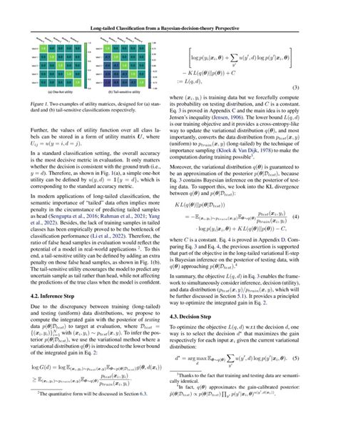 Long Tailed Classification From A Bayesian Decision Theory Perspective