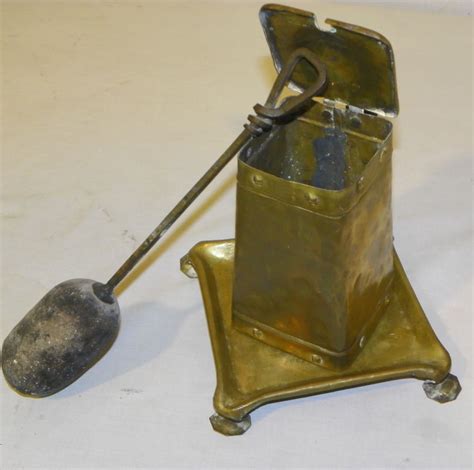 Bargain John S Antiques Arts Crafts Cape Cod Shop Brass Fire Starter Kit Bargain John S