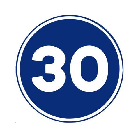 Señal Mopu Tipo S Circular Velocidad Mínima 30 Kmh R 411