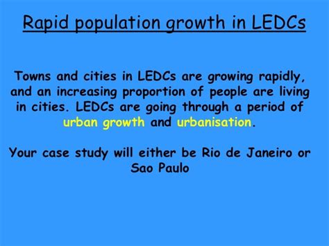 Ledc Rapid Growth