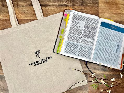 Faith Christian Tote Bag Bible Verse Tote Bag Christian Tote Etsy