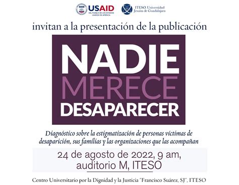 Nadie Merece Desaparecer Diagnóstico Sobre La Estigmatización Hacia