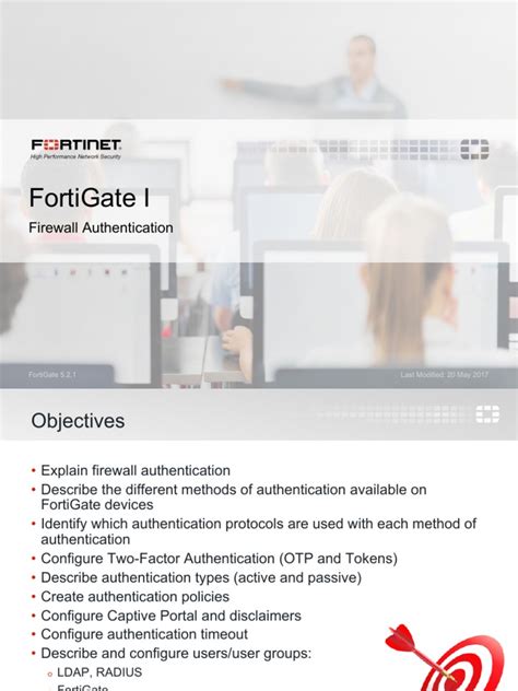 Fgt1 04 Firewall Authentication Pdf Radius Authentication