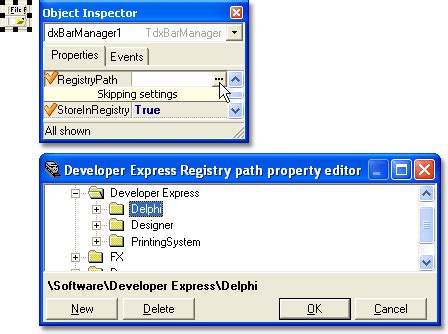 Saving And Restoring Bar Layout Automatically VCL DevExpress