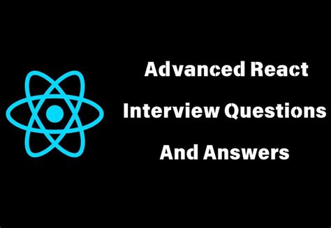 Advanced React Interview Questions With Hooks