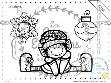 Fiches thématiques Noël French Christmas worksheets by Les Super