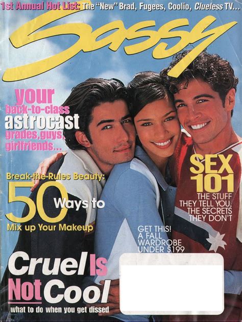 Sassy September 1996 Sassy Magazine Coolio Fugees
