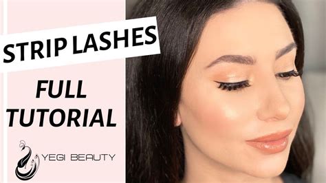 How To Apply Strip Lashes For Beginners Easy And Detailed Step By Step Tutorial Yegi Beauty
