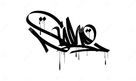Sumo Graffiti Tag Style Design Stock Illustration Illustration Of