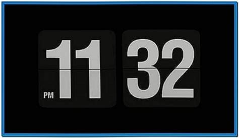 Large Digital Clock Screensaver