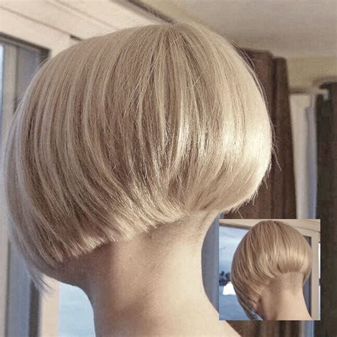 Really Love The Amount Of Shaved Hair There Int He Back Messy Bob