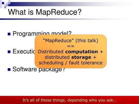 Ppt Large Scale Data Mining Mapreduce And Beyond Part 1 Basics