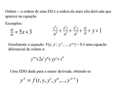 Equações Diferenciais Ordinárias