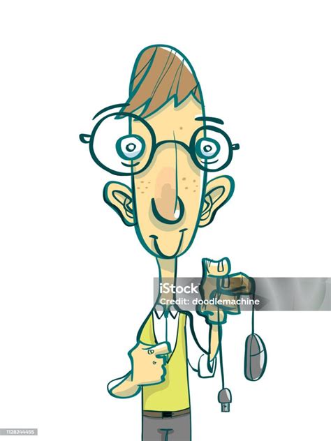 Vetores De Nerd Com O Mouse E Mais Imagens De Acne Acne Adolescente Antecipação Istock