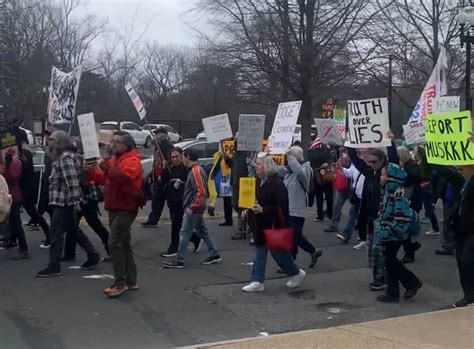 Large Protest Outside Fox News Dc Bureau Organized On Bluesky
