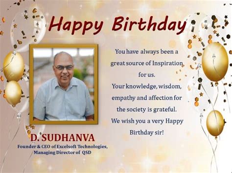 Queens School Of Design On Linkedin We Wish You A Very Happy Birthday Sir