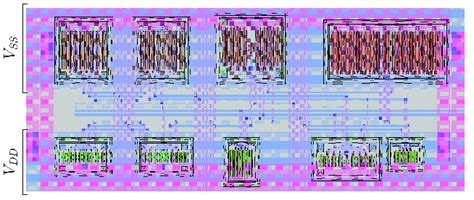 Amplifier Slice Layout Includes The Folded Cascode Amplifier And The