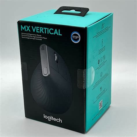 New LOGITECH MX VERTICAL ERGO SERIES ADVANCED ERGONOMIC MOUSE BLACK Own4Less