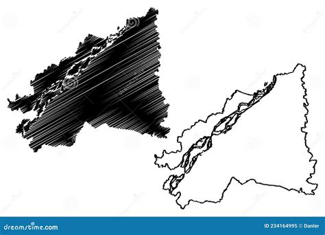 Supaul District Bihar State Kosi Division Republic Of India Map