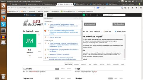 In The Notification Section Autobiographer Badge Displays Incorrectly
