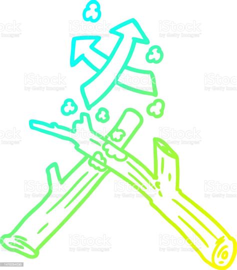 차가운 그라데이션 선 그리기 두 개의 막대기로 불을 피우는 방법 그라데이션에 대한 스톡 벡터 아트 및 기타 이미지 그라데이션 낙서 드로잉 라인아트 Istock