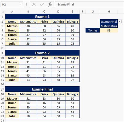 Exemplo de procv três critérios Excel Easy