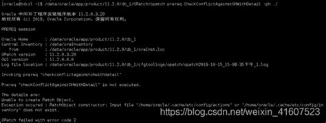 小白入门（九）：oracle数据库打补丁操作过程 oracle数据库打补丁步骤 csdn博客