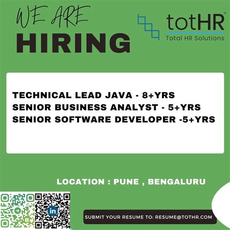 tothr on linkedin technicalleadjava seniorbusinessanalyst seniorsoftwaredeveloper pune…