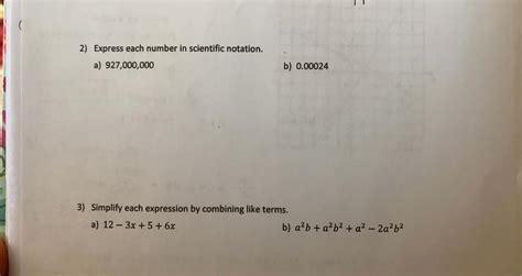 Solved Express Each Number In Scientific Notation A Chegg