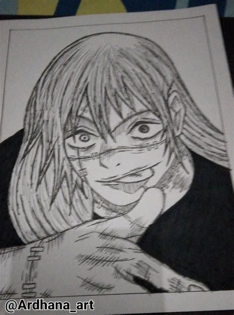 Drawing Art Mahito Jujutsu Kaisen