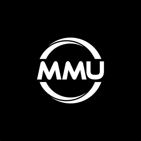 Mmu Letter Logo Design In Illustration Vector Logo Calligraphy