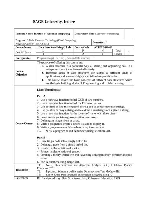 Data Structure And Algorithms Lab Pdf String Computer Science