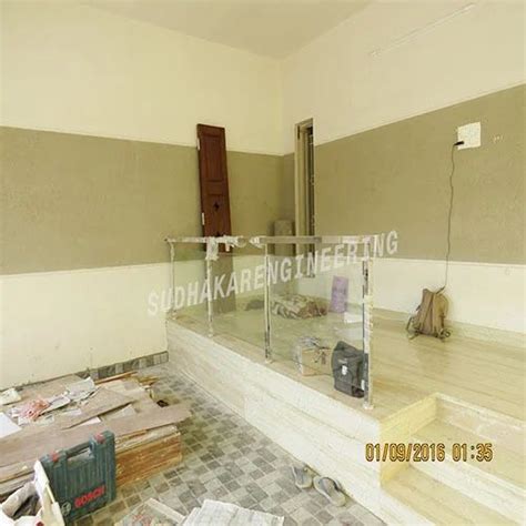 Elevation Glass Railing Ms Staircase With Wooden Glass Railing