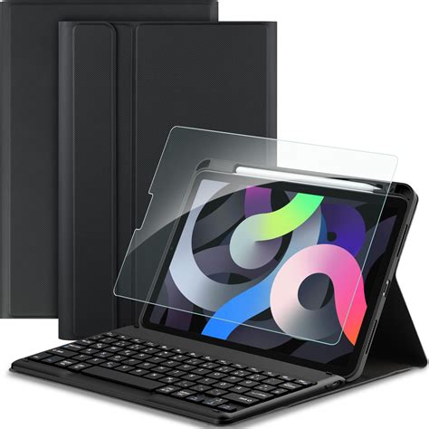 GOOJODOQ Tastatur Hülle für iPad Air 4 5 Generation QWERTZ Layout