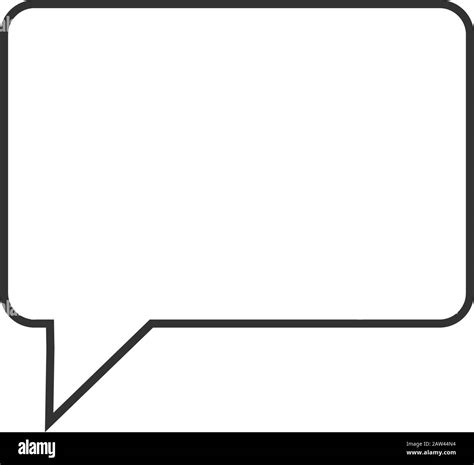 Speech Bubble Speech Balloon Chat Bubble Line Art Vector Icon For